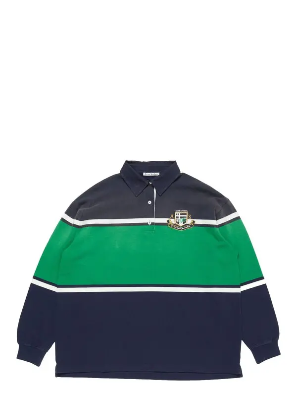 Acne Studios Long Sleeve Polo Dress - Blue