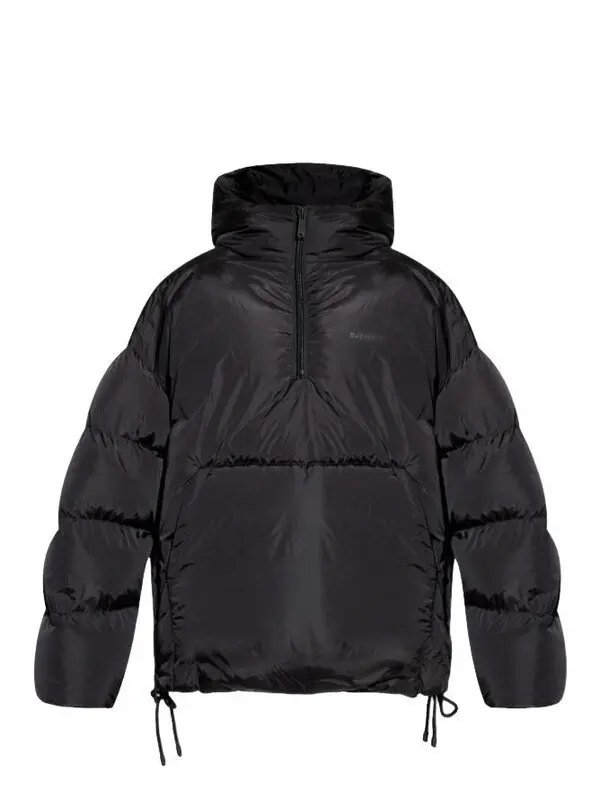 Dsquared2 Half-zip Hooded Down Jacket - Black