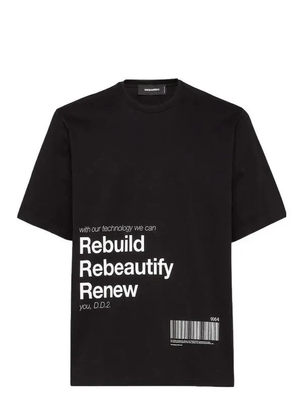 Dsquared2 Graphic-print T-shirt - Black