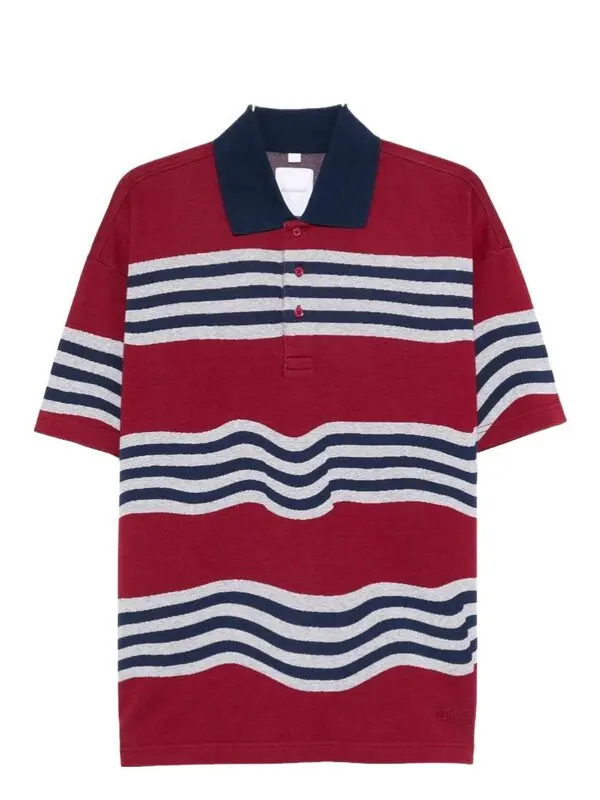 NAPAPIJRI Striped Polo Shirt - Red