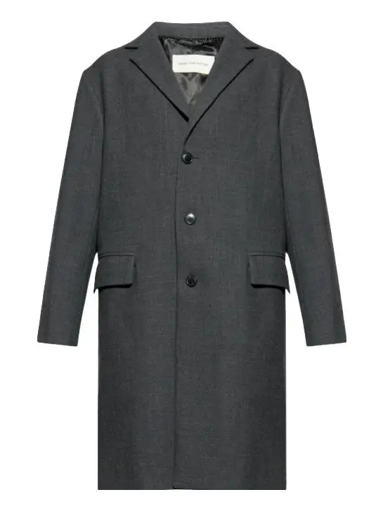 Dries Van Noten Long Sleeve Tailored Coat - Black