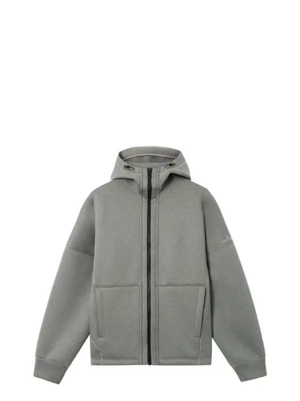 Stone Island Scuba Zipped Hoodie - Cement