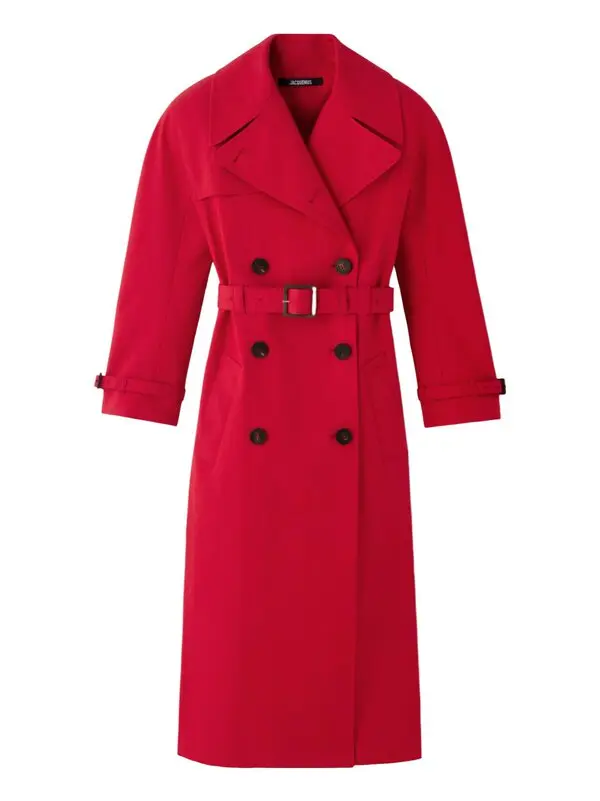 Jacquemus Citta Double-breasted Trench Coat - Red