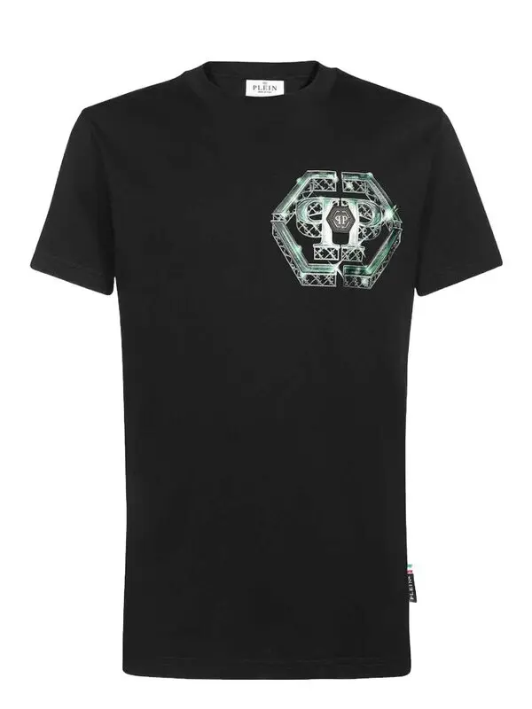 Philipp Plein Graphic Printed Crewneck T-shirt - Black