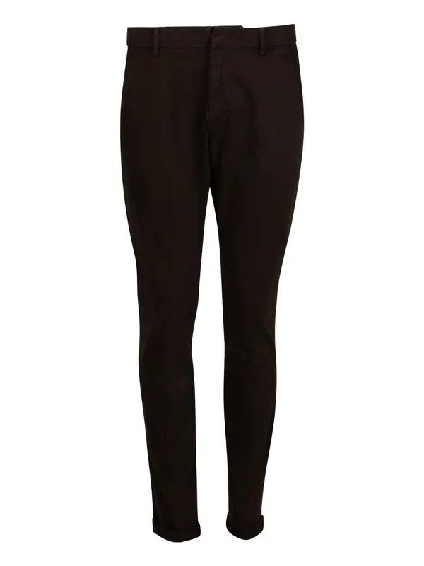 DONDUP Belt-loop Casual Pants - Black