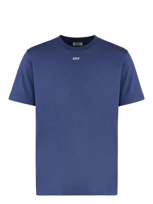 Off-White Logo Crewneck T-shirt - Blue