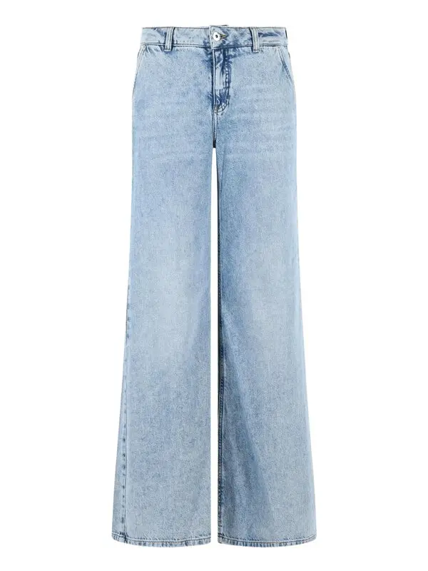 Blumarine Washed Wide-leg Jeans - Blue