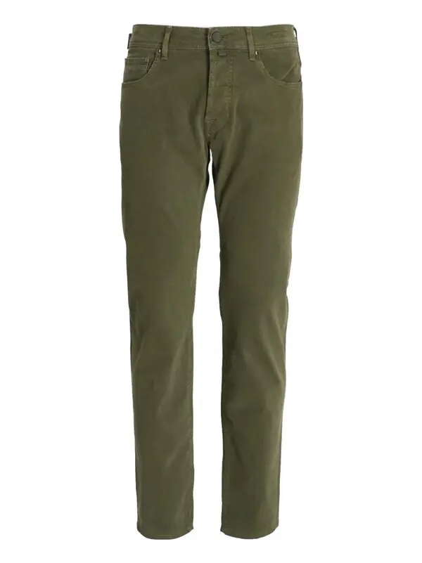 Jacob Cohen Logo-patch Straight-leg Jeans - Green