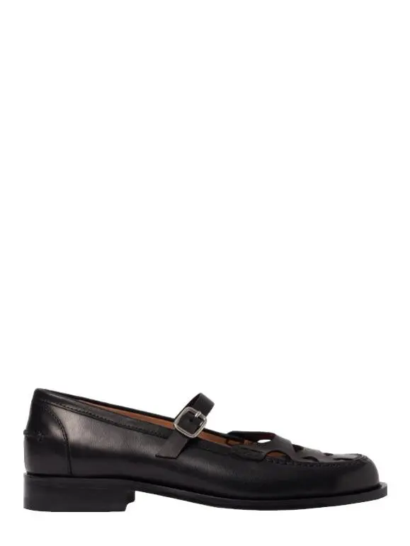 SCAROSSO Minni Buckle Fastened Flat - Black