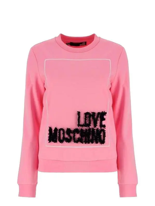 Moschino 3d Logo Sweatshirt - Pink