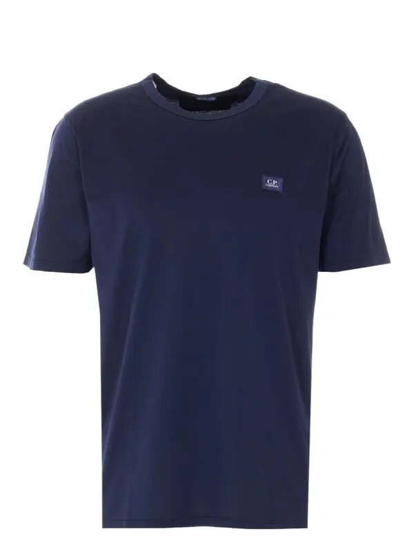 C.P. COMPANY Logo Label Crewneck T-shirt - Black