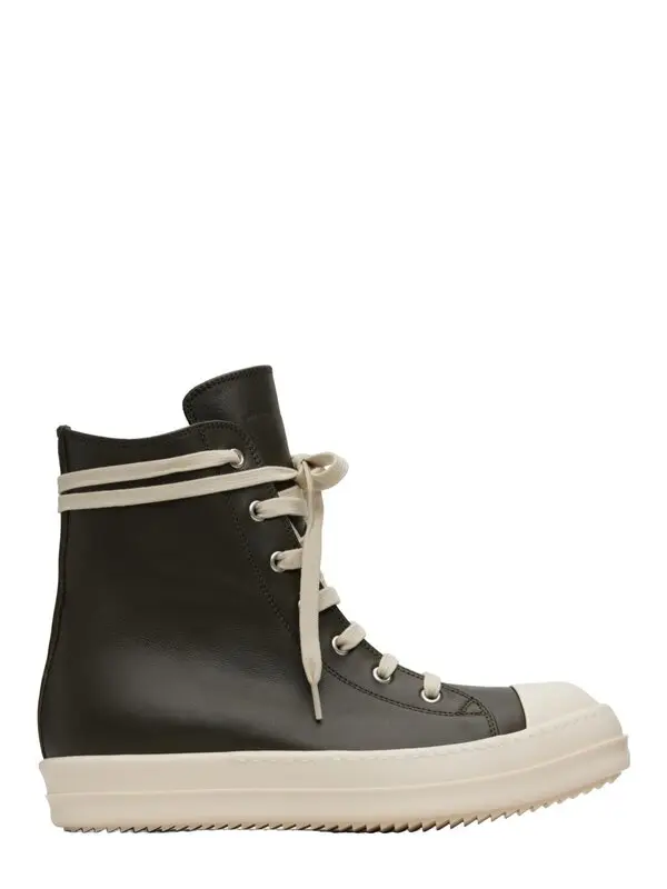 Rick Owens Jumbolaced High Top Sneakers - Black