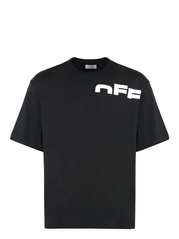 Off-White Logo Print T-shirt - Black