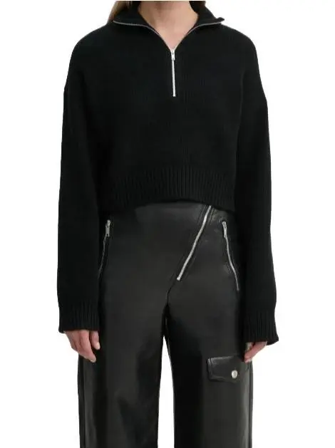 Nanushka Sonore High Neck Jumper - Black
