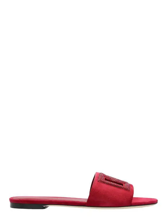 Dolce & Gabbana Embellished Open-toe Sandals - Red