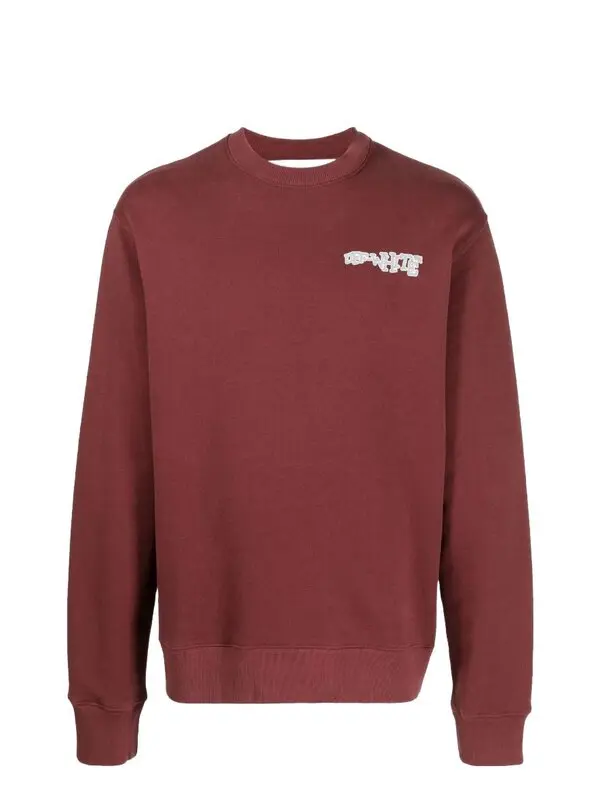 Off-White Carlos Arrow Crewneck Sweatshirt - Red