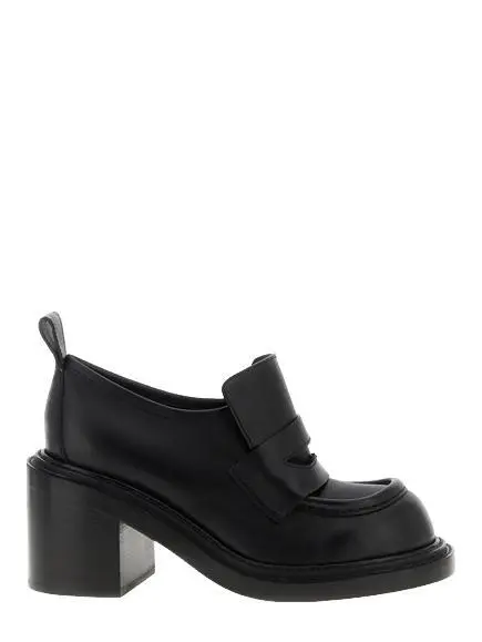 Moschino Olivia Loafers With Block Heel - Black