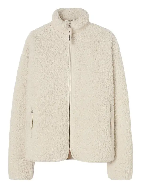JIL SANDER Long-sleeved Zipped Jacket - Nude