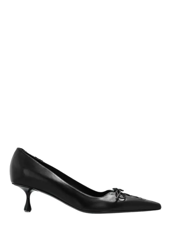 JIMMY CHOO Scarlett 50 Lace-up Pointed-toe Pumps - Black