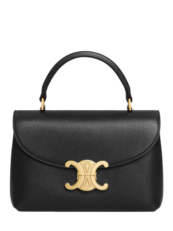 Celine Teen Nino Bag In Supple Grained Calfskin - Black