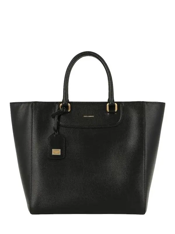 Dolce & Gabbana Logo Detail Handbag - Black