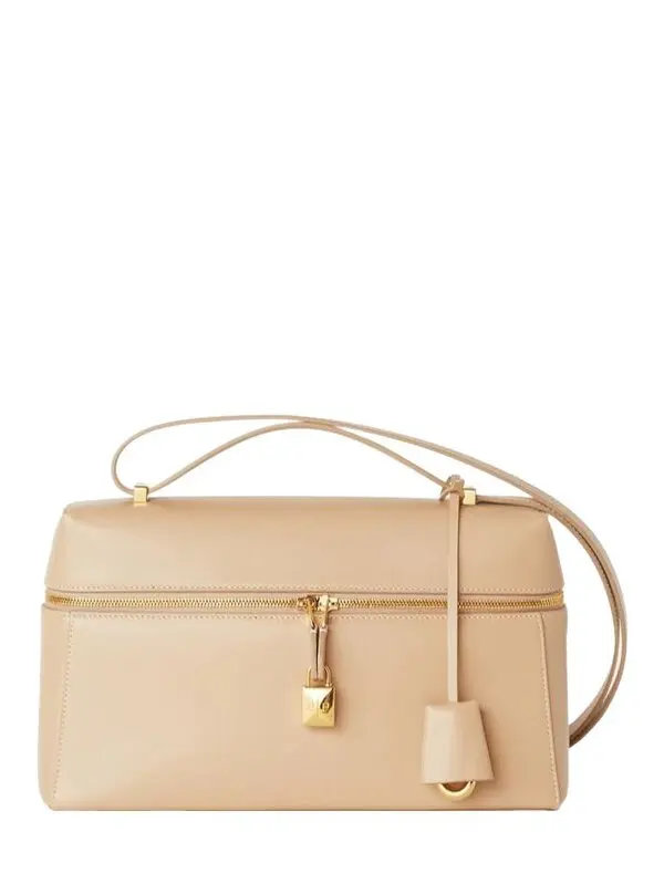 Loro Piana Zip Open Shoulder Bag - Light Frankincense Yellow/sun Gold