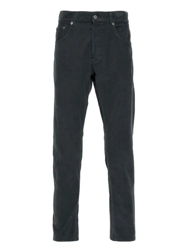 DONDUP Tapered-leg Corduroy Trousers - Black