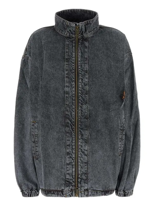 Y/project Long-sleeved Denim Coat - Black