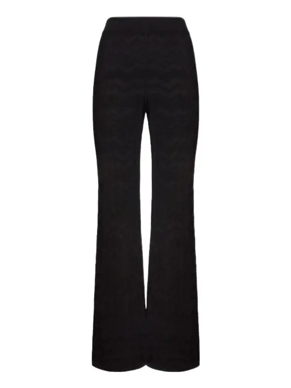 Missoni Chevron Knit Trousers - Black