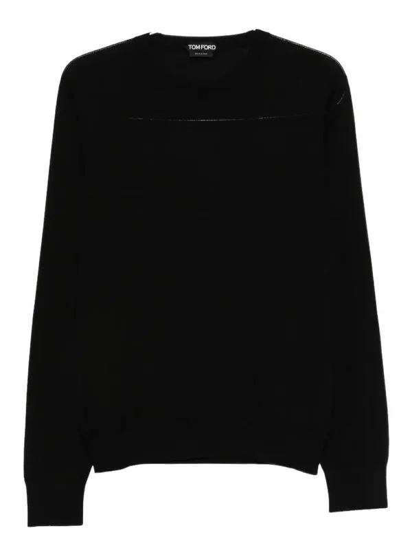 TOM FORD Crewneck Long-sleeved Pullover - Black