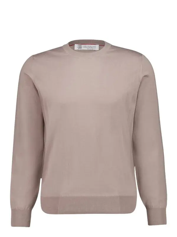 Brunello Cucinelli Crewneck Long Sleeve Jumper - Nude