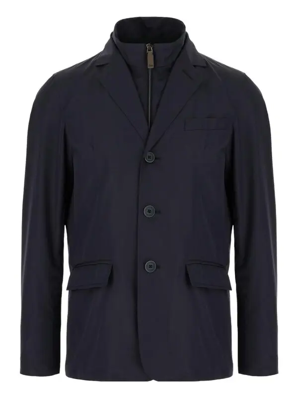 Herno Long-sleeved Casual Jacket - Black