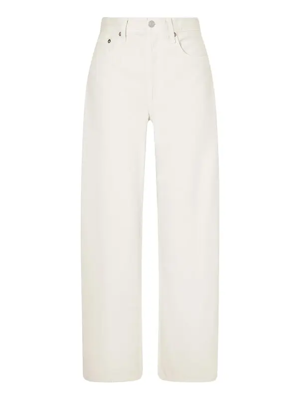 AGOLDE Wide-leg Jeans With Curved Silhouette - White