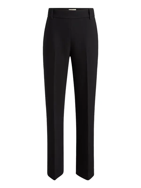 Khaite Cambie Wool Casual Pants - Black