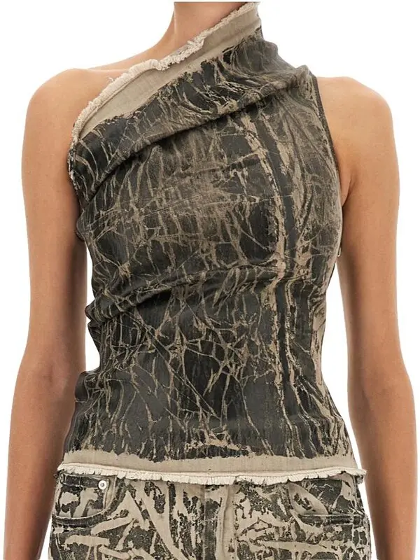 Rick Owens Athena One-shoulder Top - Multicolor