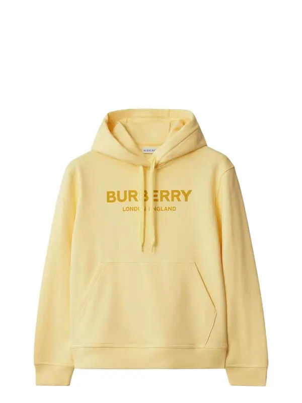 Burberry Hooded Sweatshirt With Drawstring And Kangaroo Pocket - Nude