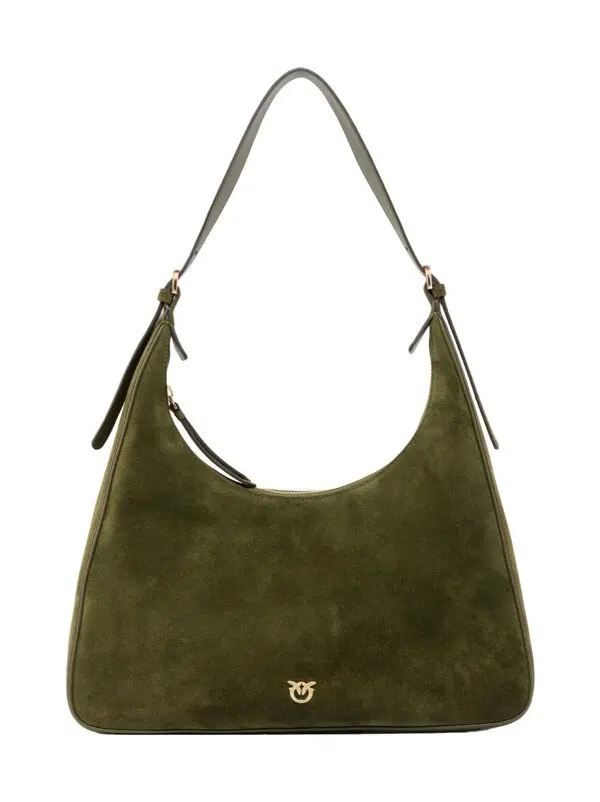Pinko Logo Detail Shoulder Bag - Green