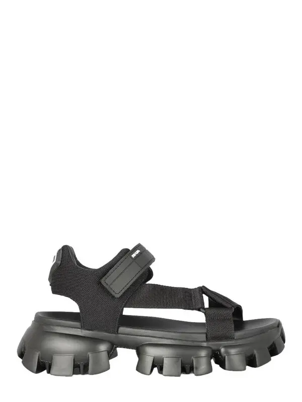 Prada Technical Strapped Sandals - Black