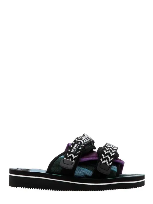 Suicoke Double-belt Slide Sandals - Black
