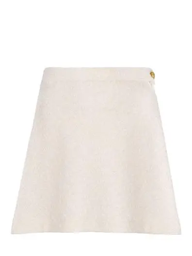 Dior Flared Mini Skirt With Logo Detail - Beige