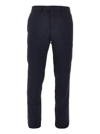 Emporio Armani Tailored Trousers With Belt Loops - Black