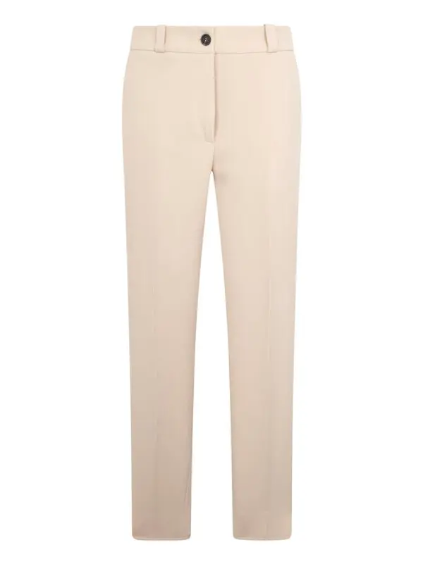 Peserico Tapered Crease-front Pants - Nude
