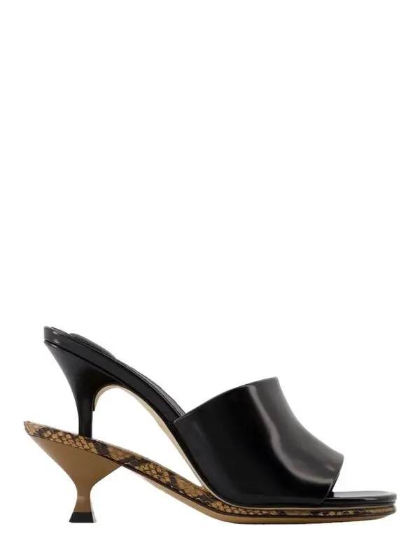 Jacquemus 110mm Le Doubles Mules - Black