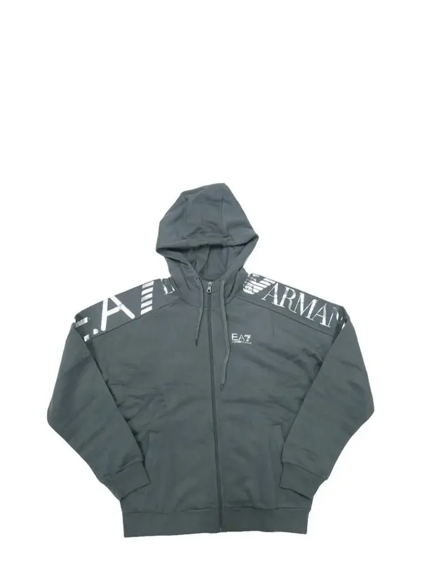 EA7 Hooded Zipper Sweater - Gray