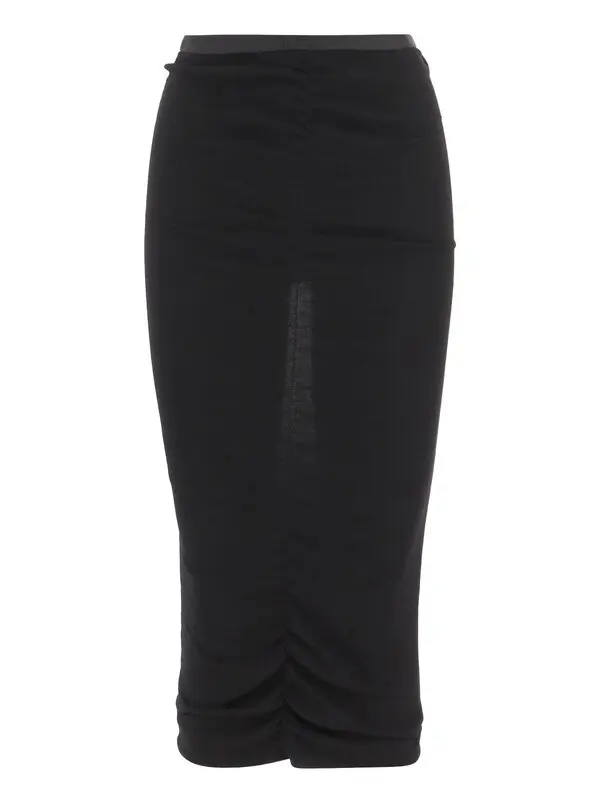 Valentino Garavani Pleated Midi Skirt - Black