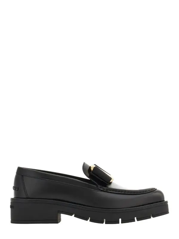 FERRAGAMO Mirty Slip-on Loafers - Black