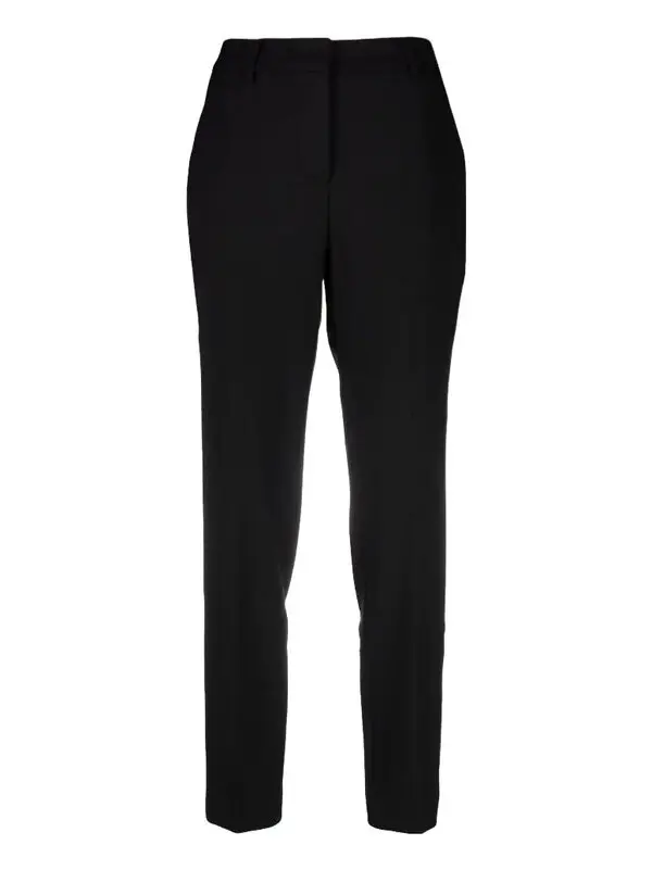 P.a.r.o.s.h Mid-rise Slim-fit Trousers - Black