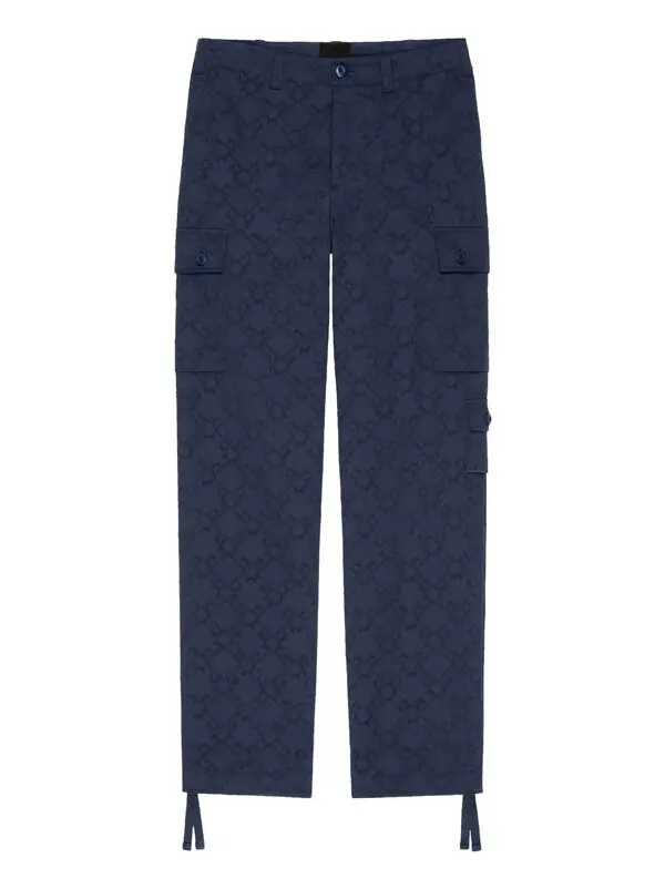 Givenchy Monogram Cargo Pants - Navy Blue