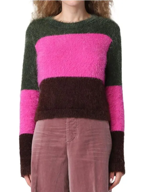 Dsquared2 Striped Crewneck Jumper - Pink