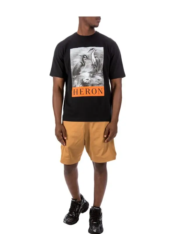 Heron Preston Logo Patch Deck Shorts - Brown